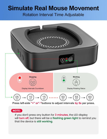 GetUSCart- Meatanty Mouse Mover Undetectable, Super-Silent Mouse ...