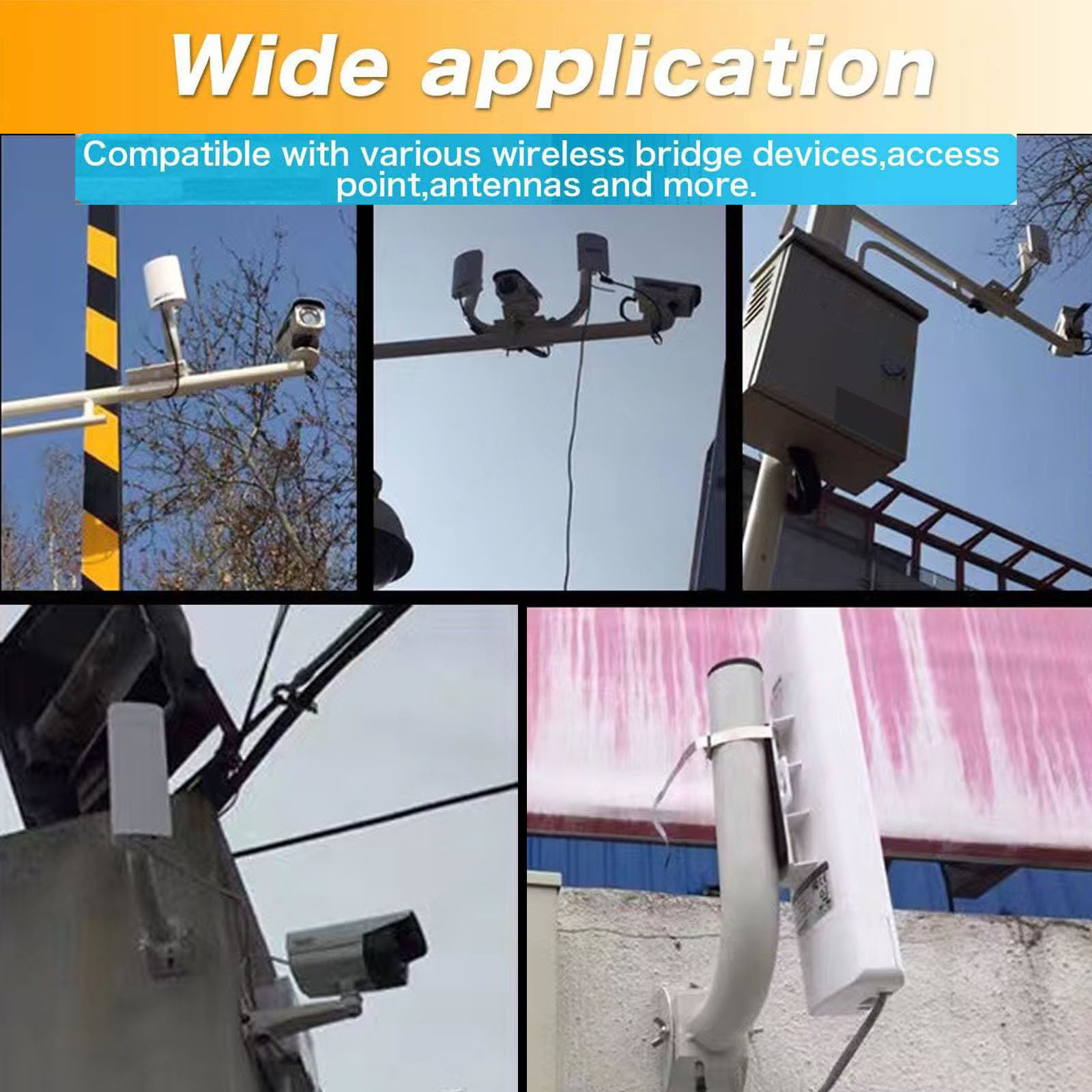 GetUSCart- Universal Point to Point Wireless Bridge Pole Mount Bracket ...