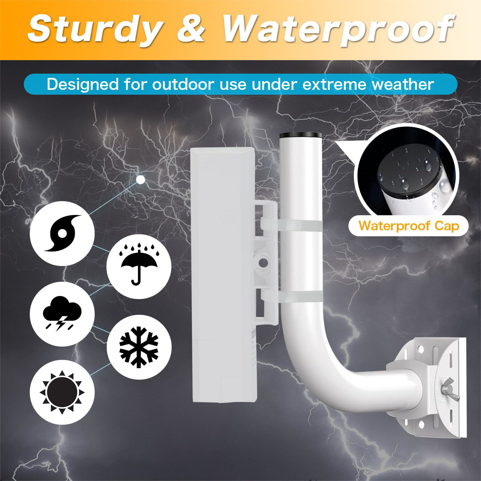 GetUSCart- Universal Point to Point Wireless Bridge Pole Mount Bracket ...