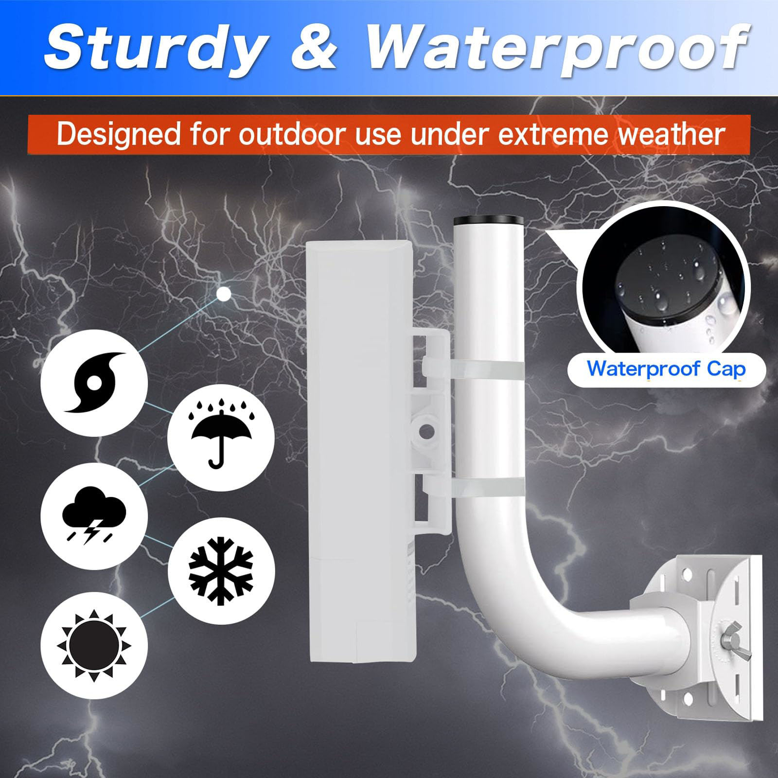 GetUSCart- Pole Mount Bracket for Wireless Bridge Point to Point ,Tp ...