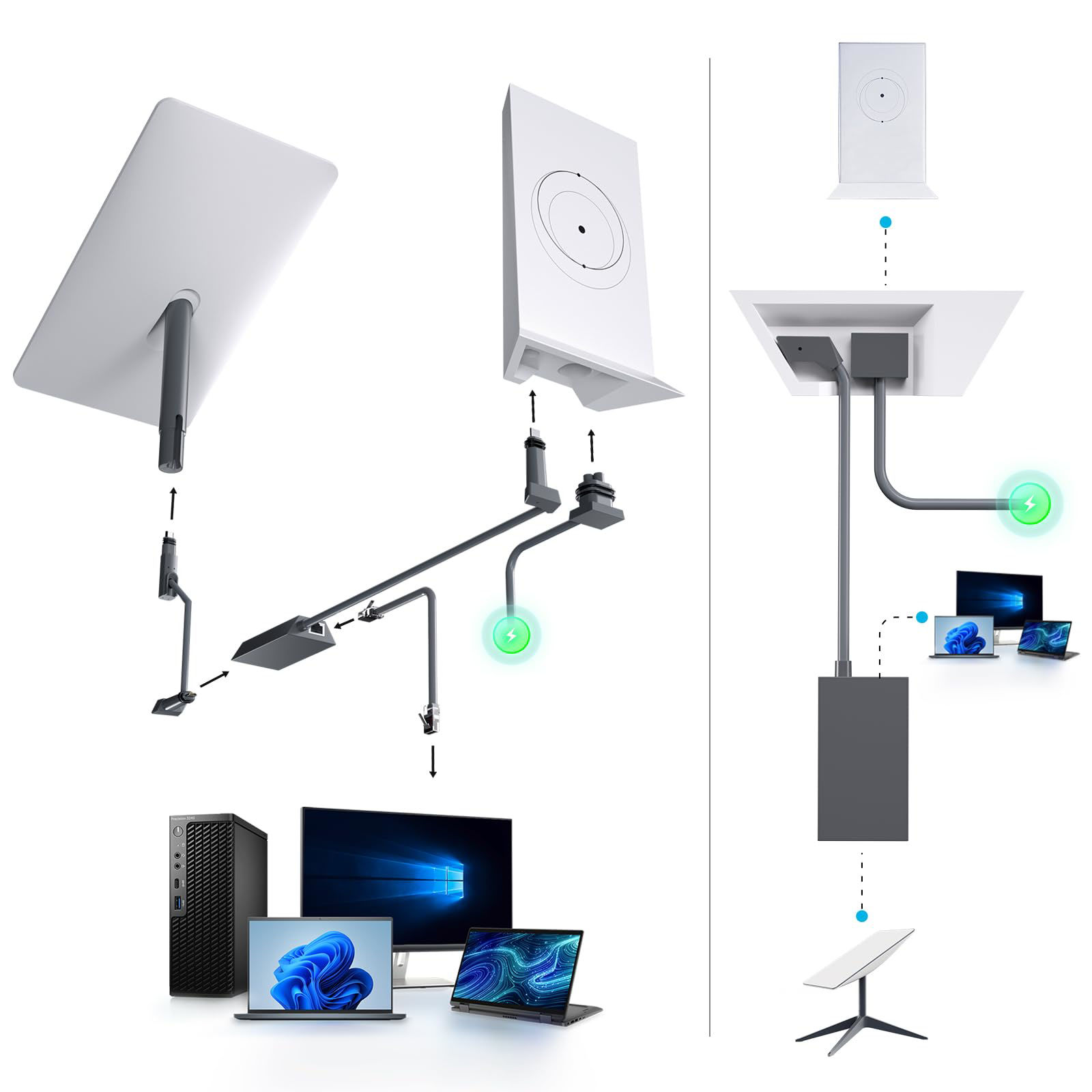 GetUSCart- Starlink Ethernet Adapter for Starlink Rectangular Satellite ...