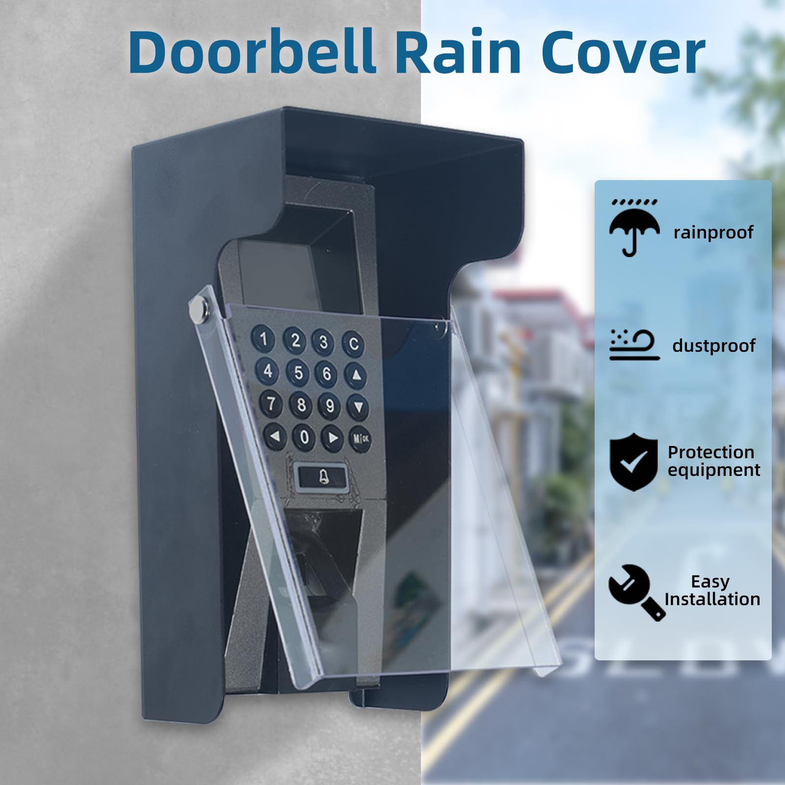 GetUSCart- Clear Flip Cap Keypad Rain Cover,High Quality Galvanized ...