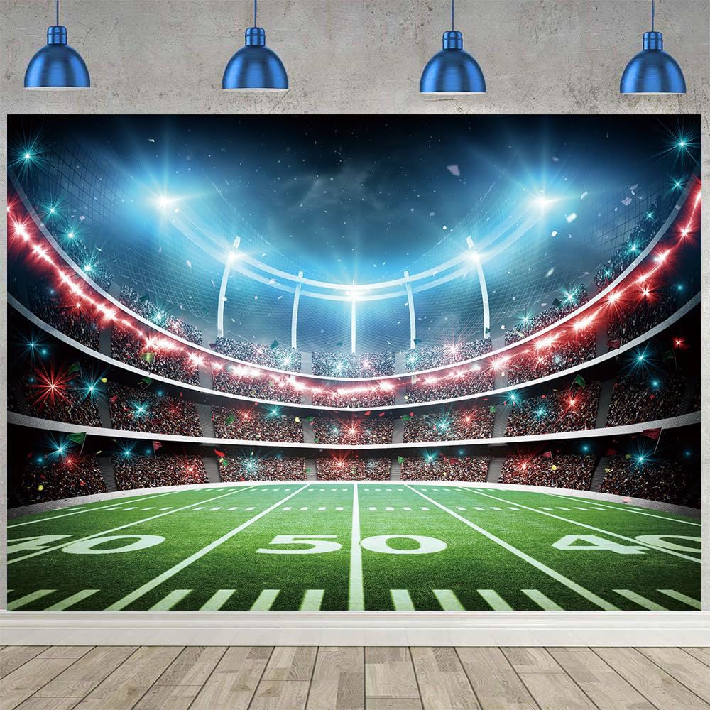 GetUSCart- Football Field Backdrop Sports Stadium Auditorium Light ...