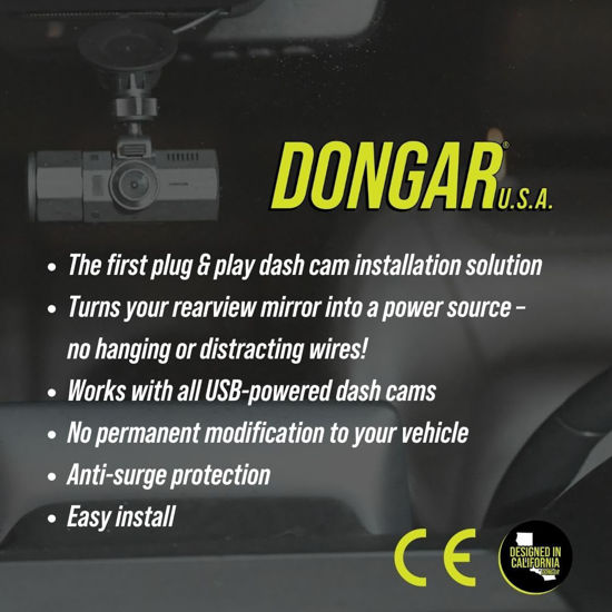 GetUSCart- Dongar Dashcam Power Adapter (10-pin Type B). Compatible ...