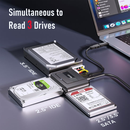 GetUSCart- Unitek USB C to SATA IDE Adapter - External Hard Drive ...