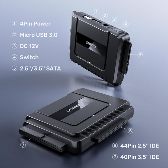 GetUSCart- Unitek USB C to SATA IDE Adapter - External Hard Drive ...