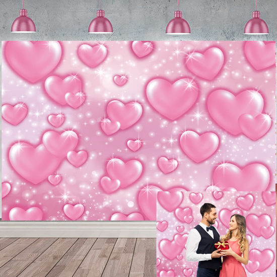 GetUSCart- WDA Early 2000s Photo Photography Backdrop Pink Heart ...