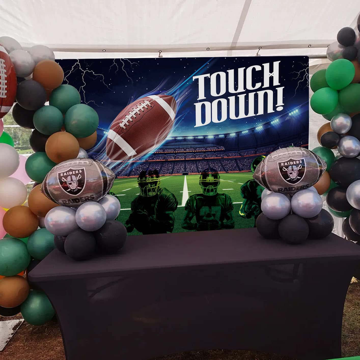 GetUSCart- Football Touchdown Backdrop 7x5FT Bowl Night Football ...