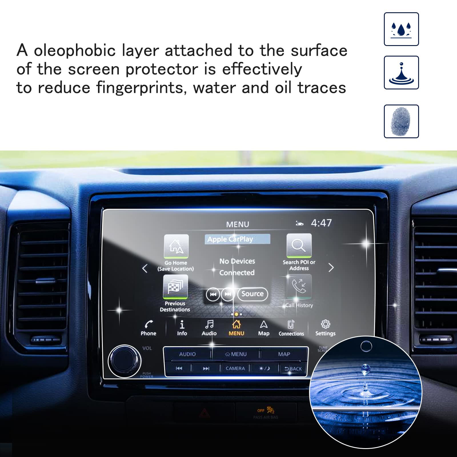 GetUSCart- SHAOHAO for 2023 2024 Nissan Frontier Screen Protector, for ...