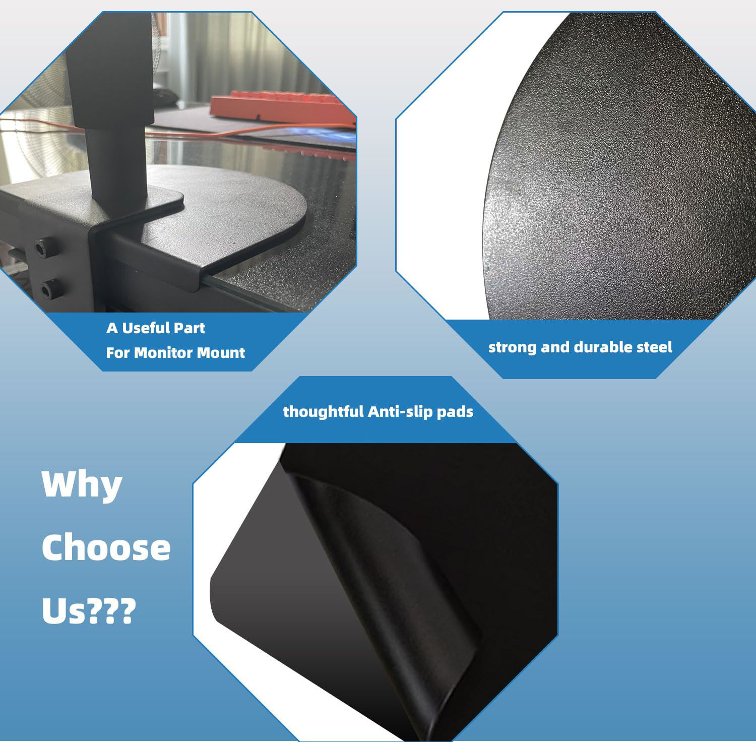 GetUSCart- Steel Monitor Mount Reinforcement Plate，Monitor Arm ...