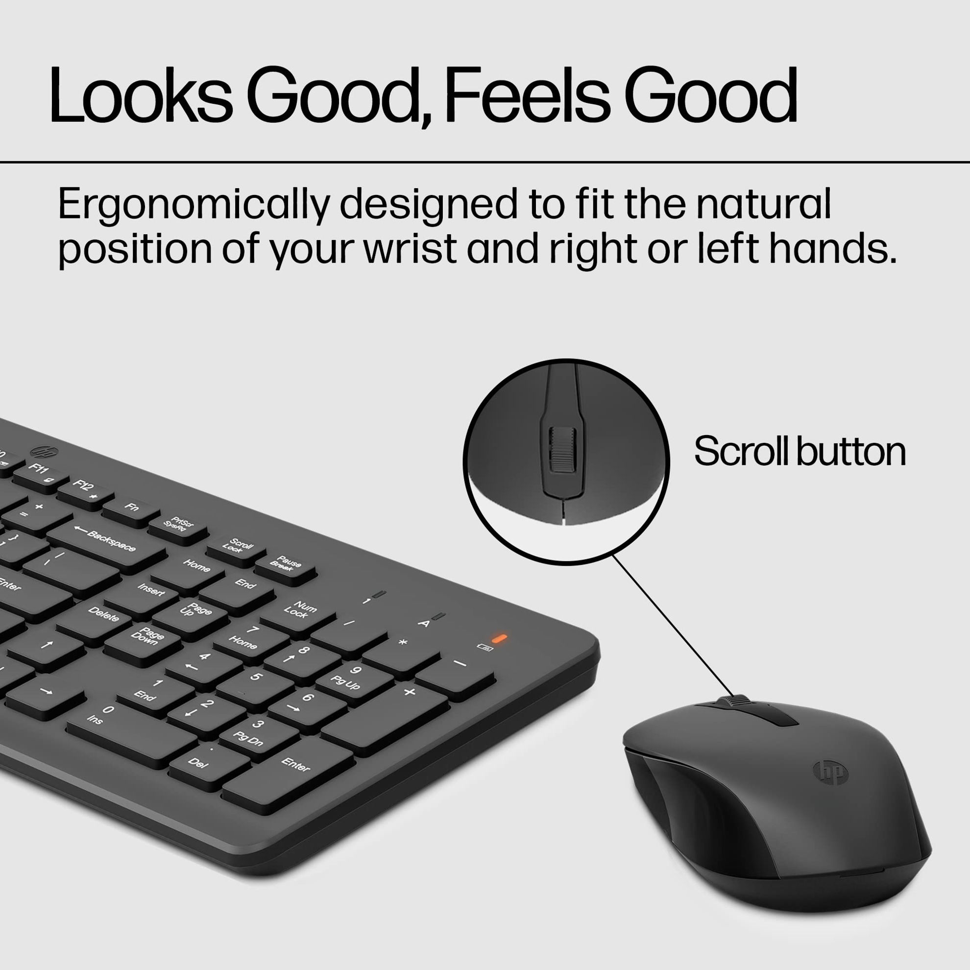 GetUSCart- HP 330 Wireless Keyboard and Mouse Combo - 2.4 Ghz Wireless ...