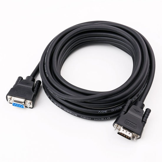 GetUSCart- DTech DB9 RS232 Serial Cable Male to Female Null Modem Cord ...