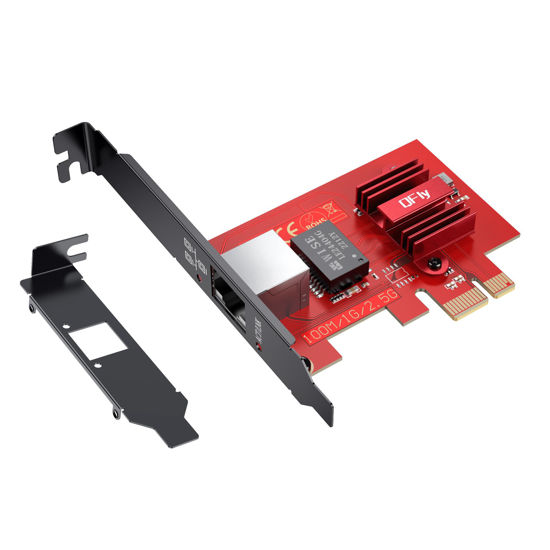 GetUSCart- QFly 2.5G Base-T PCIe Network Adapter,RTL8125B 2500/1000/100Mbps PCI Express Gigabit ...