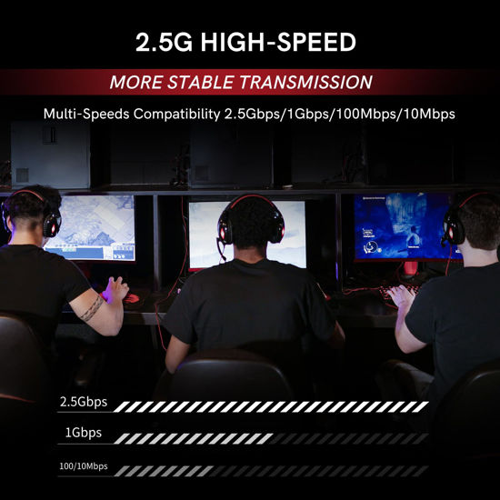 GetUSCart- QFly 2.5G Base-T PCIe Network Adapter,RTL8125B 2500/1000/100Mbps PCI Express Gigabit ...