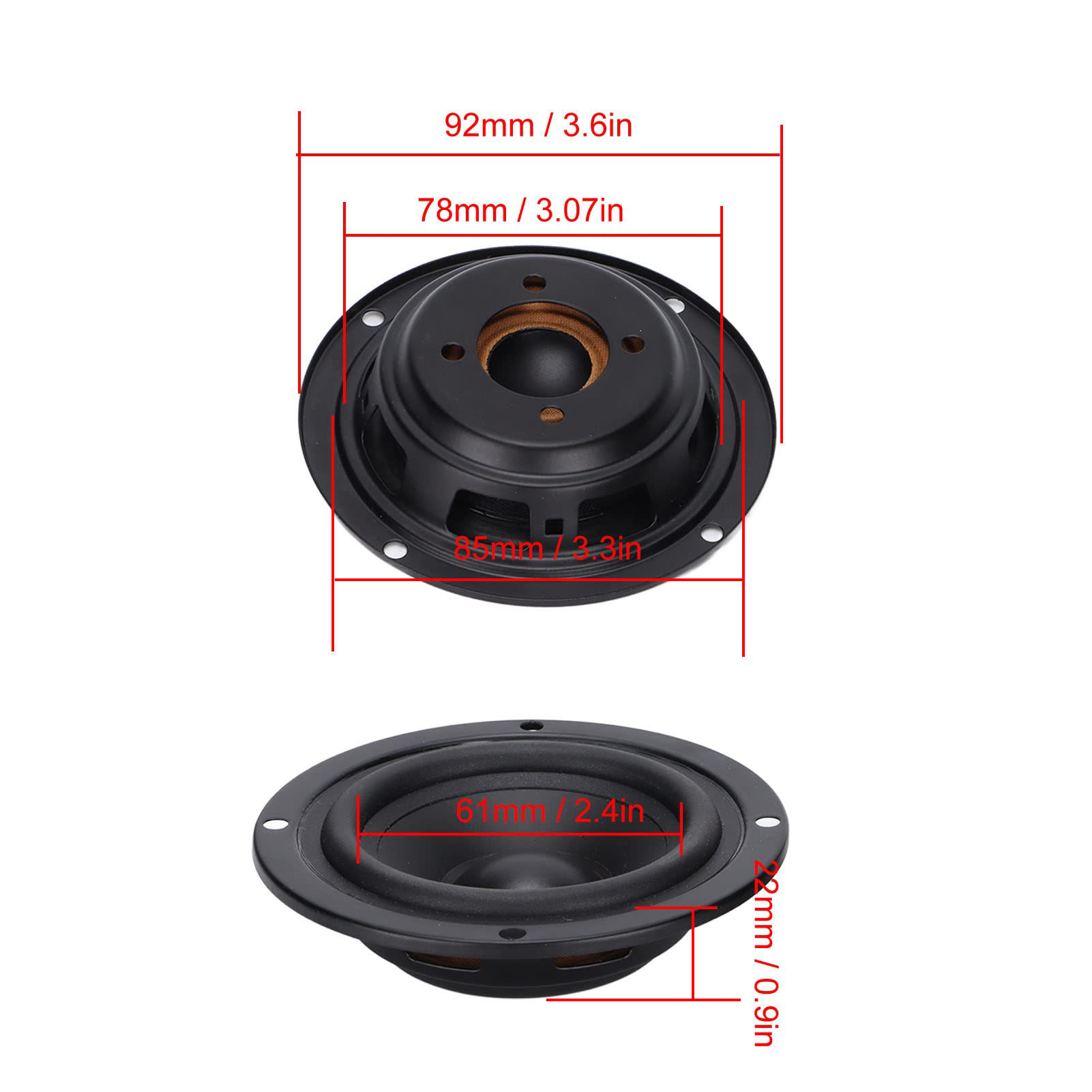 GetUSCart- Cuifati Woofer Diaphragm,DIY Woofer Diaphragm Subwoofer ...