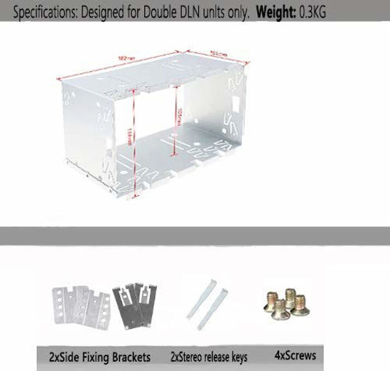 GetUSCart- Universal Car Radio Mounting Double Din 2 Din Car Cage Head ...