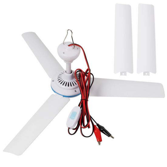 GetUSCart- NPKRRSK DC 12V Portable Ceiling Fan 19.7”Mini Hanging ...