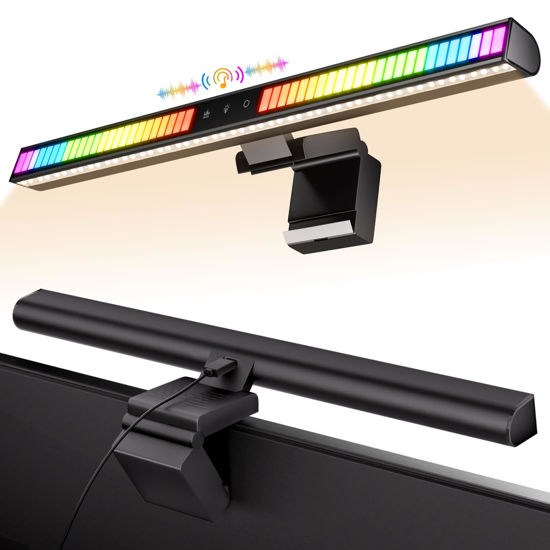 GetUSCart- Geisofu RGB Sound Reactive Computer Monitor Light Bar - Desk ...