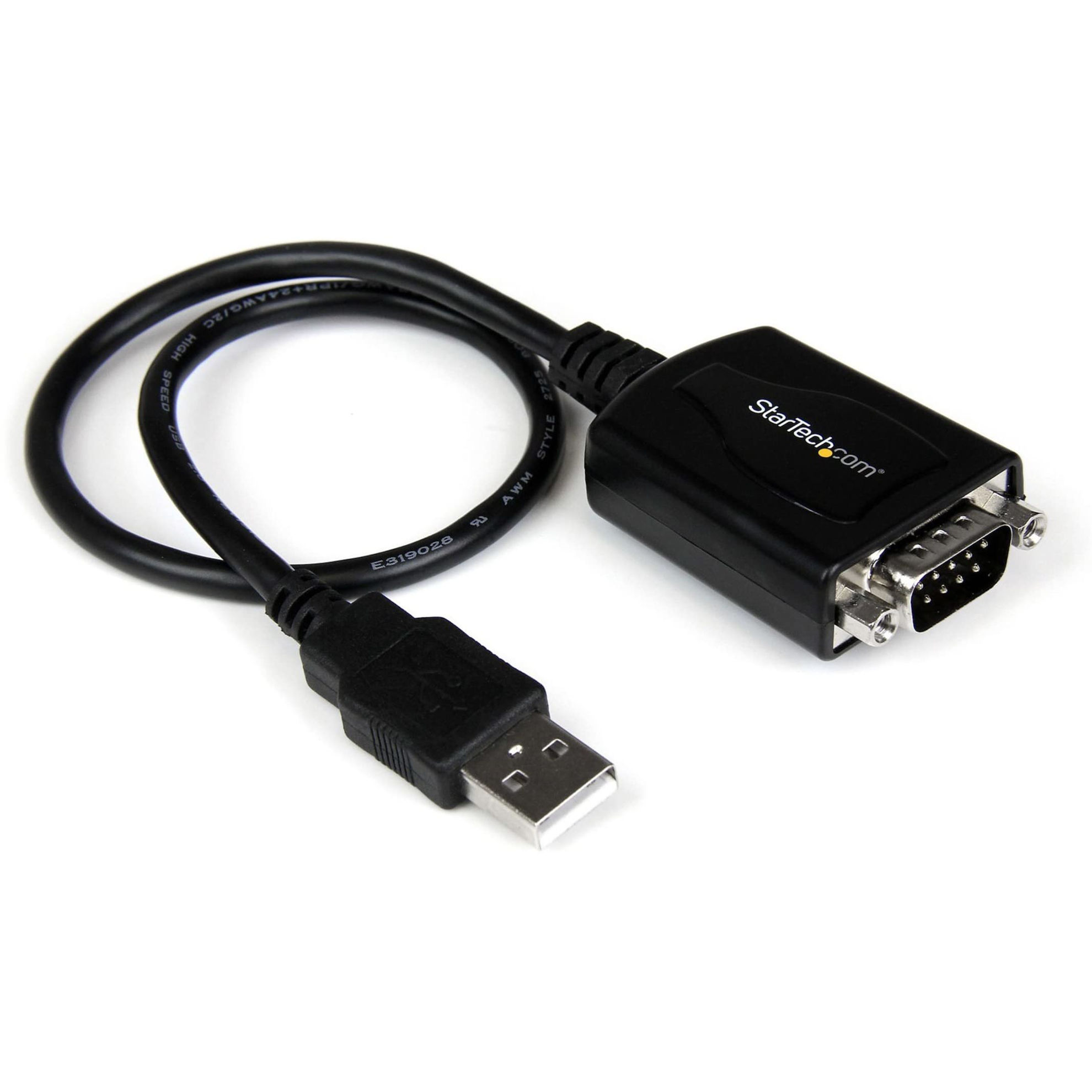 GetUSCart- StarTech.com 1 ft. USB to RS232 Serial DB9 Adapter Cable with COM Port Retention - Up ...