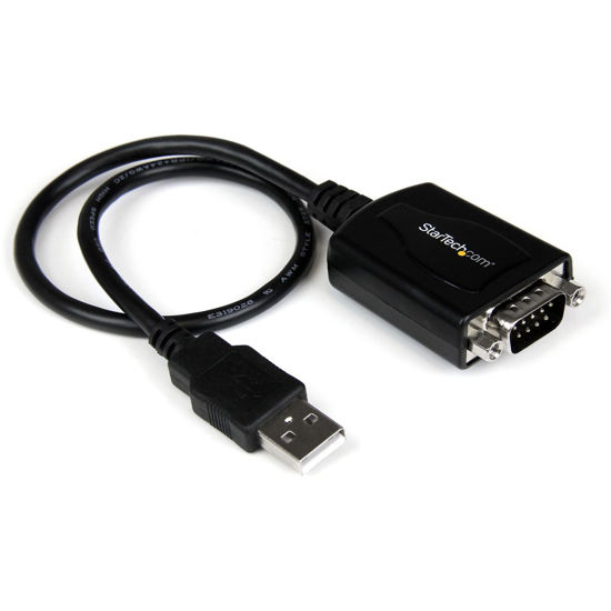 GetUSCart- StarTech.com 1 ft. USB to RS232 Serial DB9 Adapter Cable with COM Port Retention - Up ...