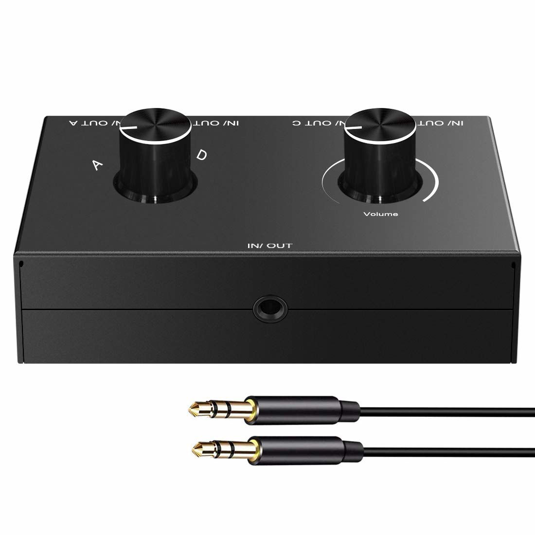 GetUSCart- 4 Way 3.5mm Stereo Audio Switch, AUX 3.5mm Audio Switch ...