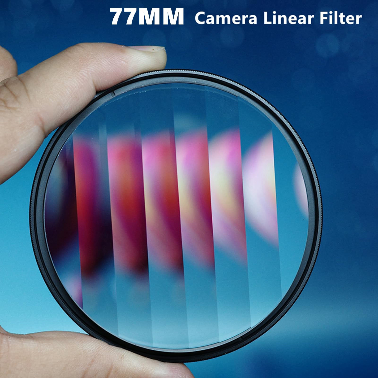 GetUSCart- Camera Linear Filter, 77MM Prism Film Special Effects Glass ...