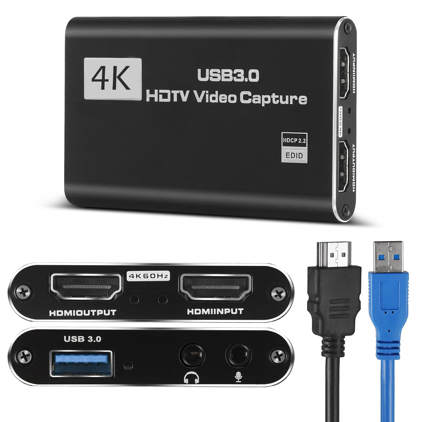 GetUSCart- 4K HDMI Video Capture Card, Gaming Capture Card with ...