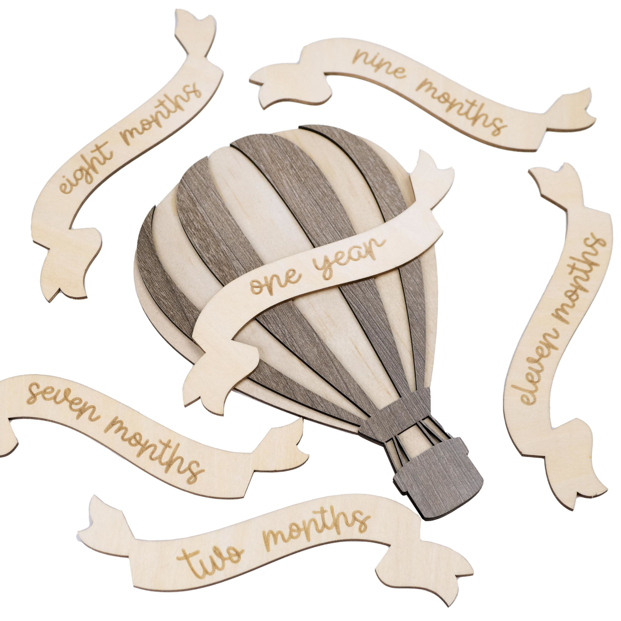 GetUSCart- Monthly Baby Milestone Wooden Circle - Baby Monthly ...