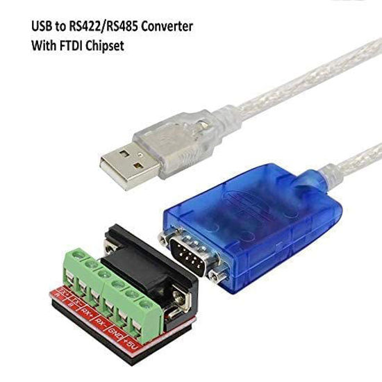 GetUSCart- Jeirdus USB to RS422 RS485 Serial Port Converter Adapter Cable with FTDI Chip Support ...