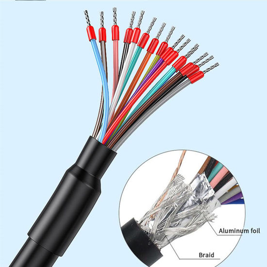 GetUSCart- Jienk 6.56Ft 24AWG DB15 Male RS232 15Pin Serial Extension ...