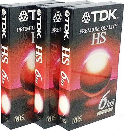 GetUSCart- TDK Blank VHS Video Tapes Premium Quality HS T-120 (Pack of 3)