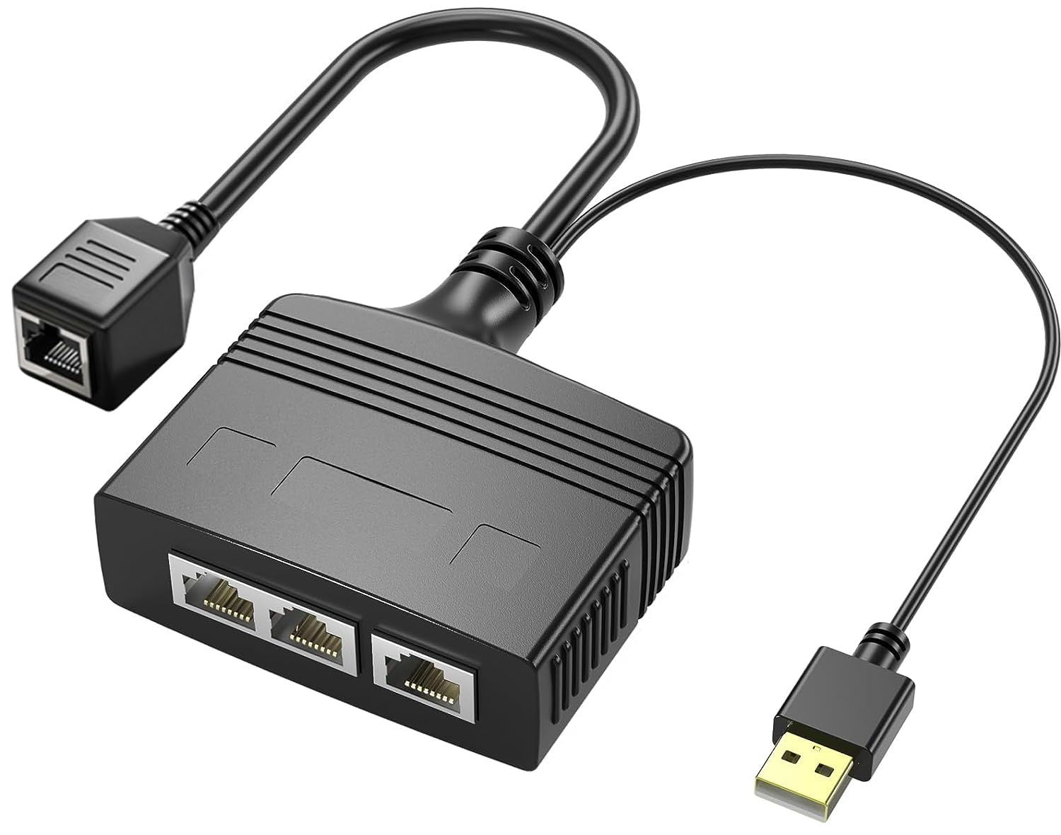 GetUSCart- Ethernet Splitter 1 to 3 High Speed, RJ45 Network 1 to 3 ...