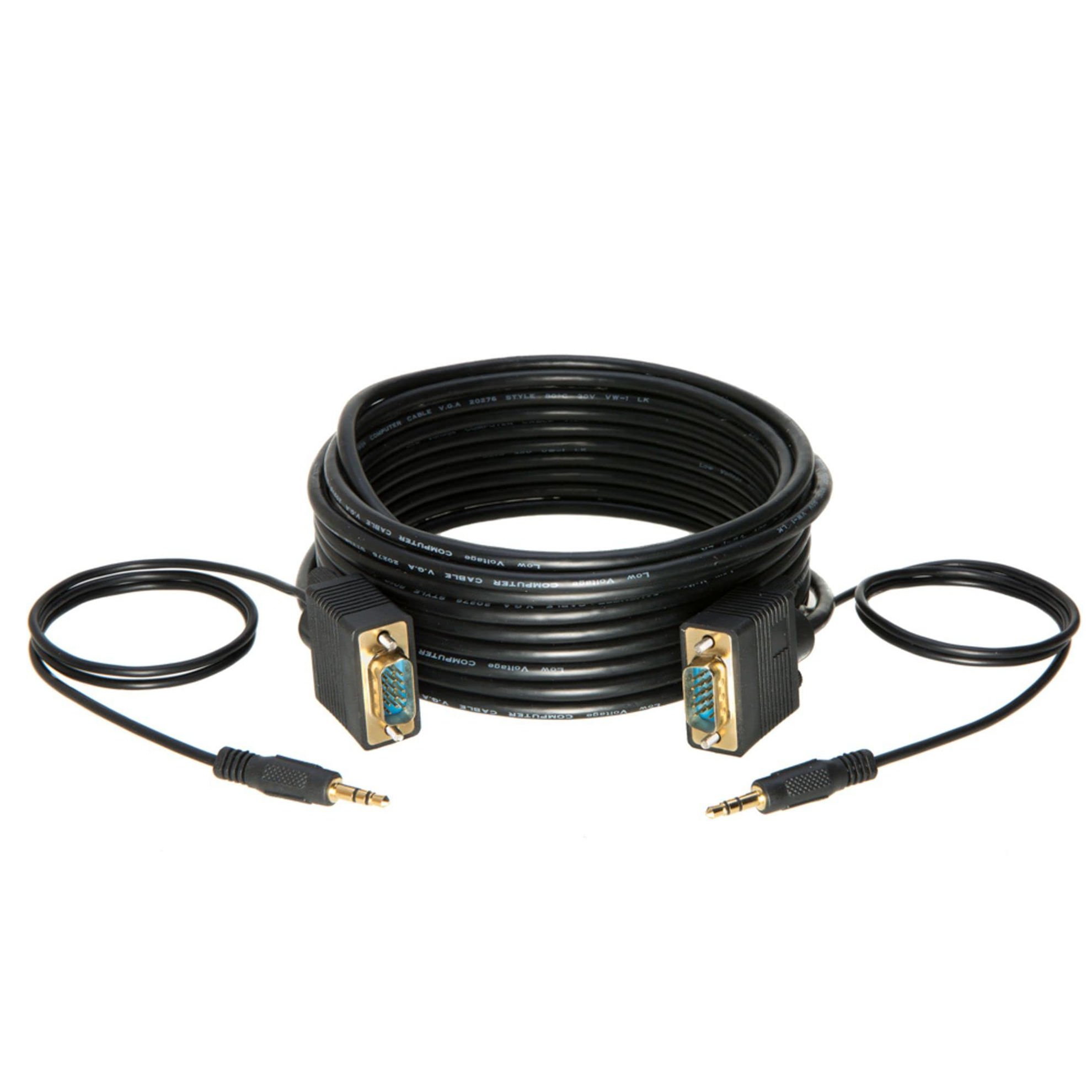 GetUSCart- Cables Direct Online 25FT SVGA + Audio Monitor Cable - Male ...