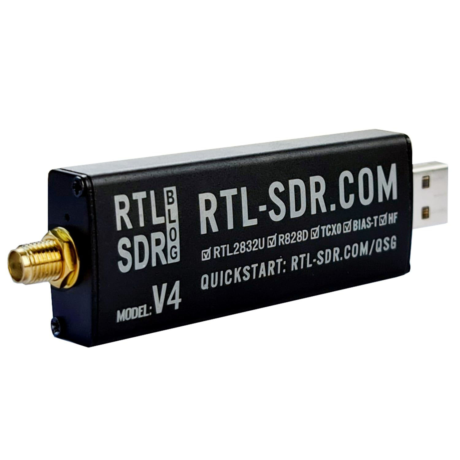 GetUSCart- RTL-SDR Blog V4 R828D RTL2832U 1PPM TCXO SMA Software ...