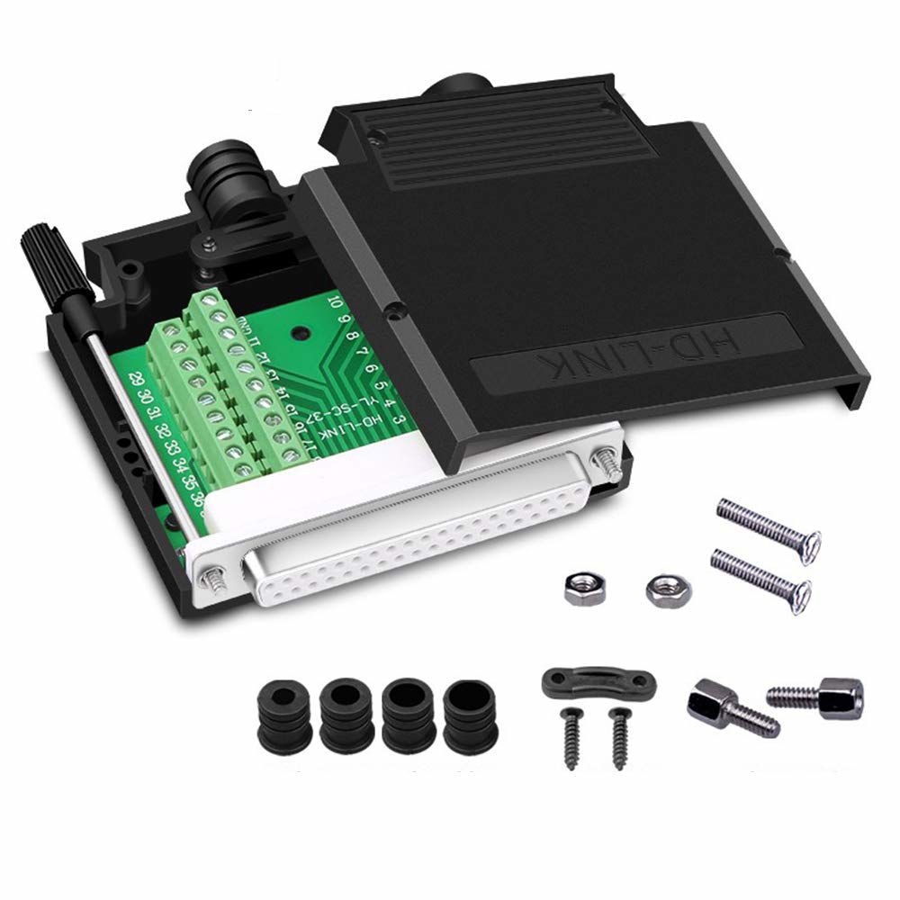 GetUSCart- ANMBEST Thinner DB37 Solderless RS232 D-SUB Serial to 37-pin Port Terminal Female ...