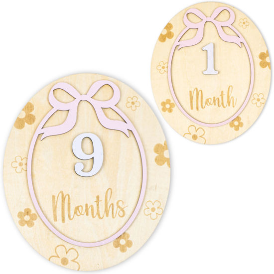 GetUSCart- Baby Monthly Milestone Cards - Acrylic Monthly Milestone ...