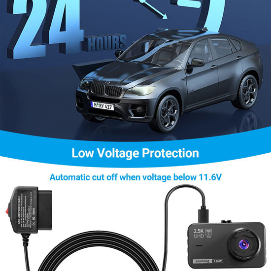 GetUSCart- ssontong Upgraded OBD2 OBD Power Cable for Dash Camera, OBD ...