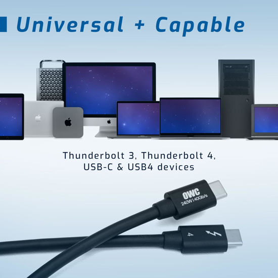 GetUSCart- OWC 28-Inch Thunderbolt 4 and USB-C Cable with 40 GBPS Data ...