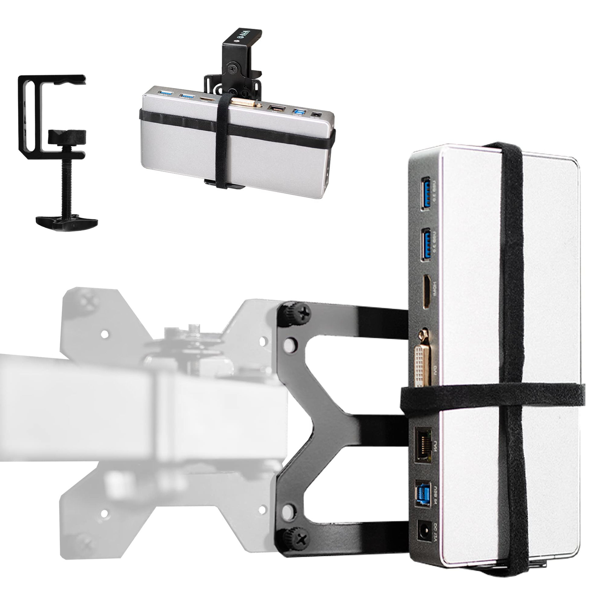 GetUSCart- VIVO Universal Docking Station Mount for Workstation, Behind ...