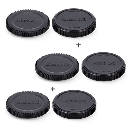 GetUSCart- Camera Rear Lens Cap & Body Cap Cover for M4/3 MFT Mount on ...