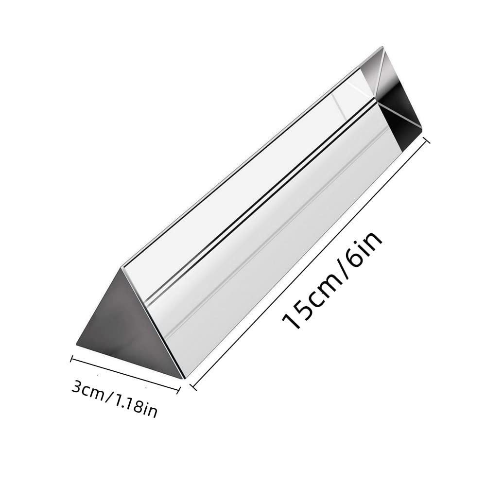 GetUSCart- Prism 6 Inch Crystal Photography Optical Glass Rainbow Prism ...