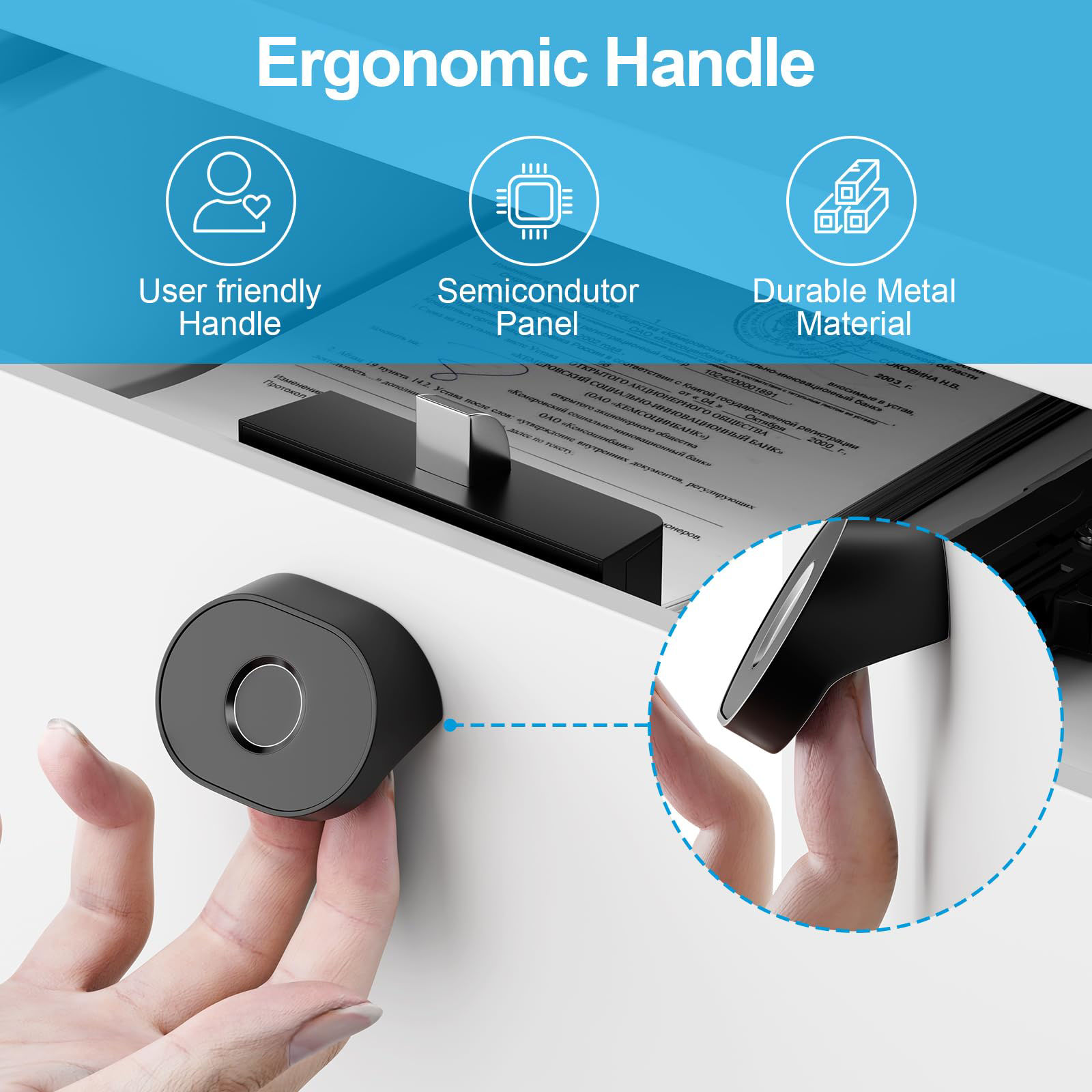 GetUSCart- LLtronation Handle-Style Fingerprint Cabinet Lock, Smart ...