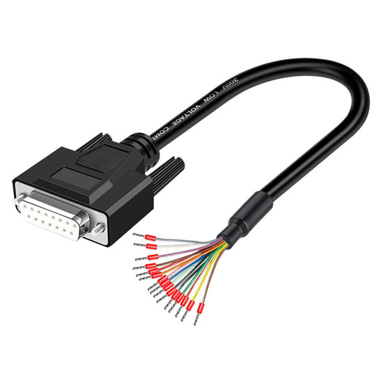 GetUSCart- ANMBEST DB15 Female Solderless Breakout Connector with 5Ft ...