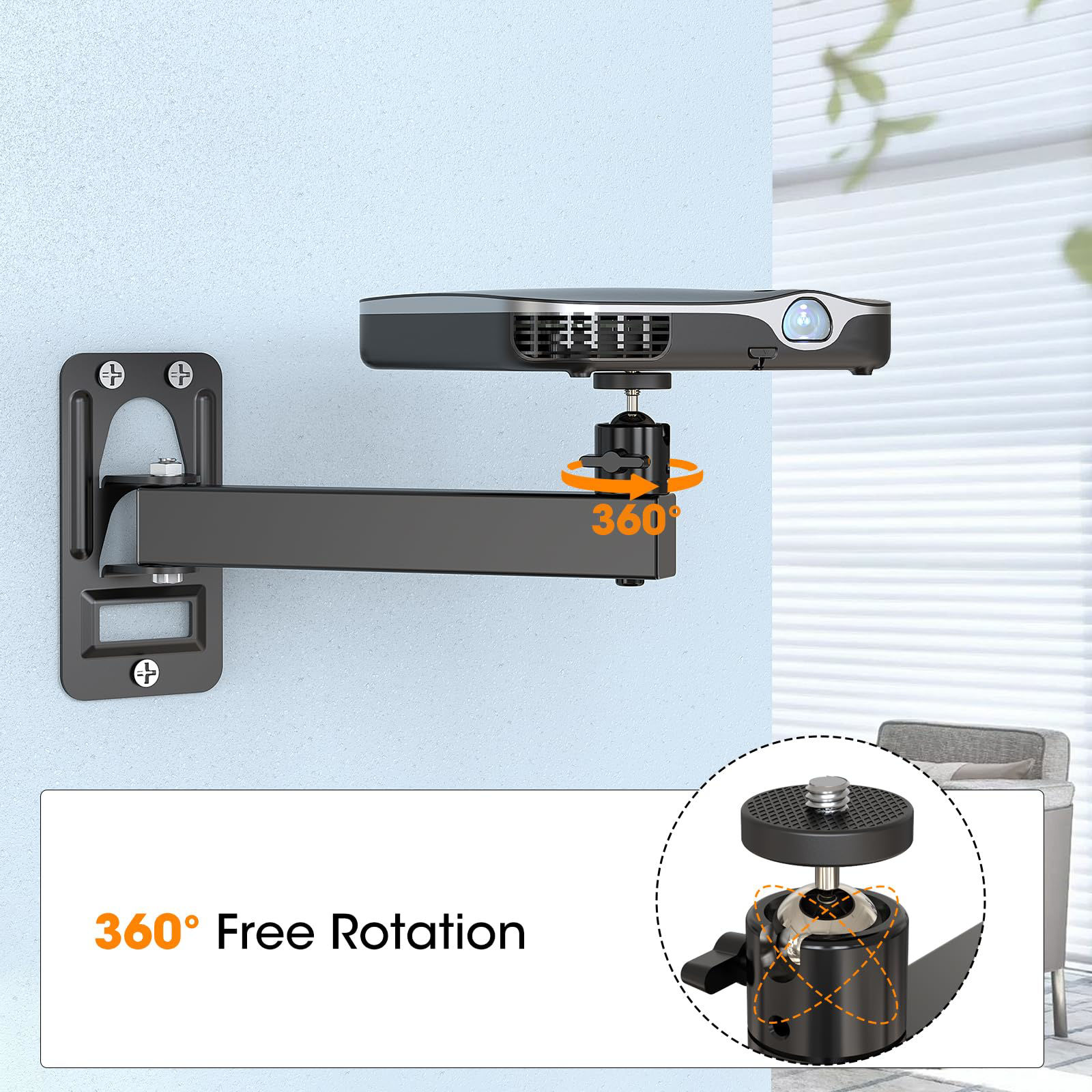 GetUSCart- DAWASAPAT Mini Ceiling Wall Projector Mount Stand ...