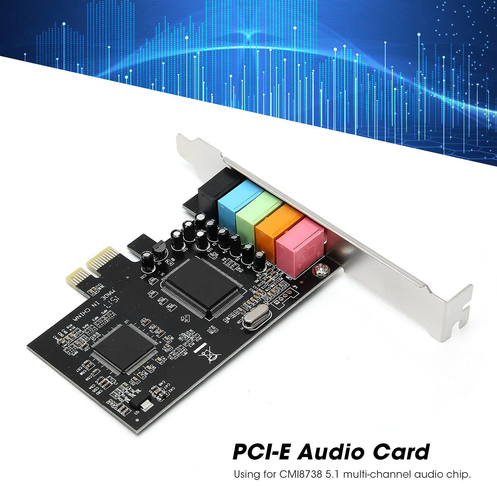 GetUSCart- PCIe Sound Card, 5.1 Internal Sound Card for PC Windows 7 ...