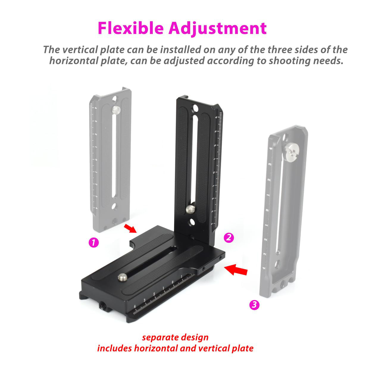 GetUSCart- Akeipho L Bracket Vertical Mount Quick Release Plate for ...