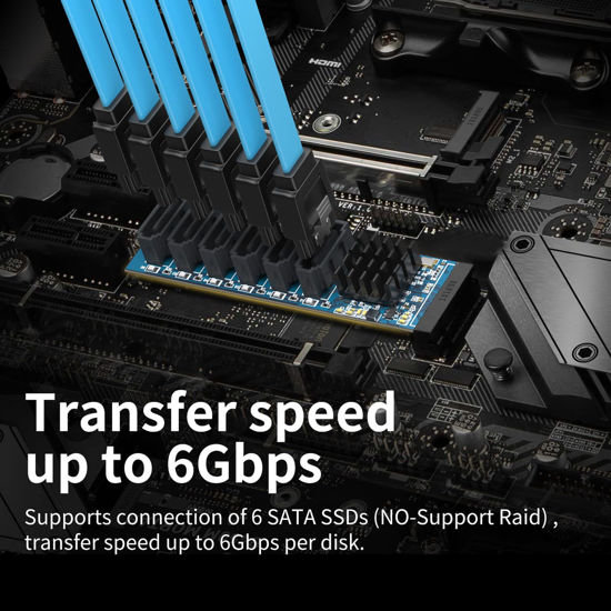GetUSCart- 10Gtek M.2 to SATA Adapter, M Key to SATA3.0 Card, Support ...