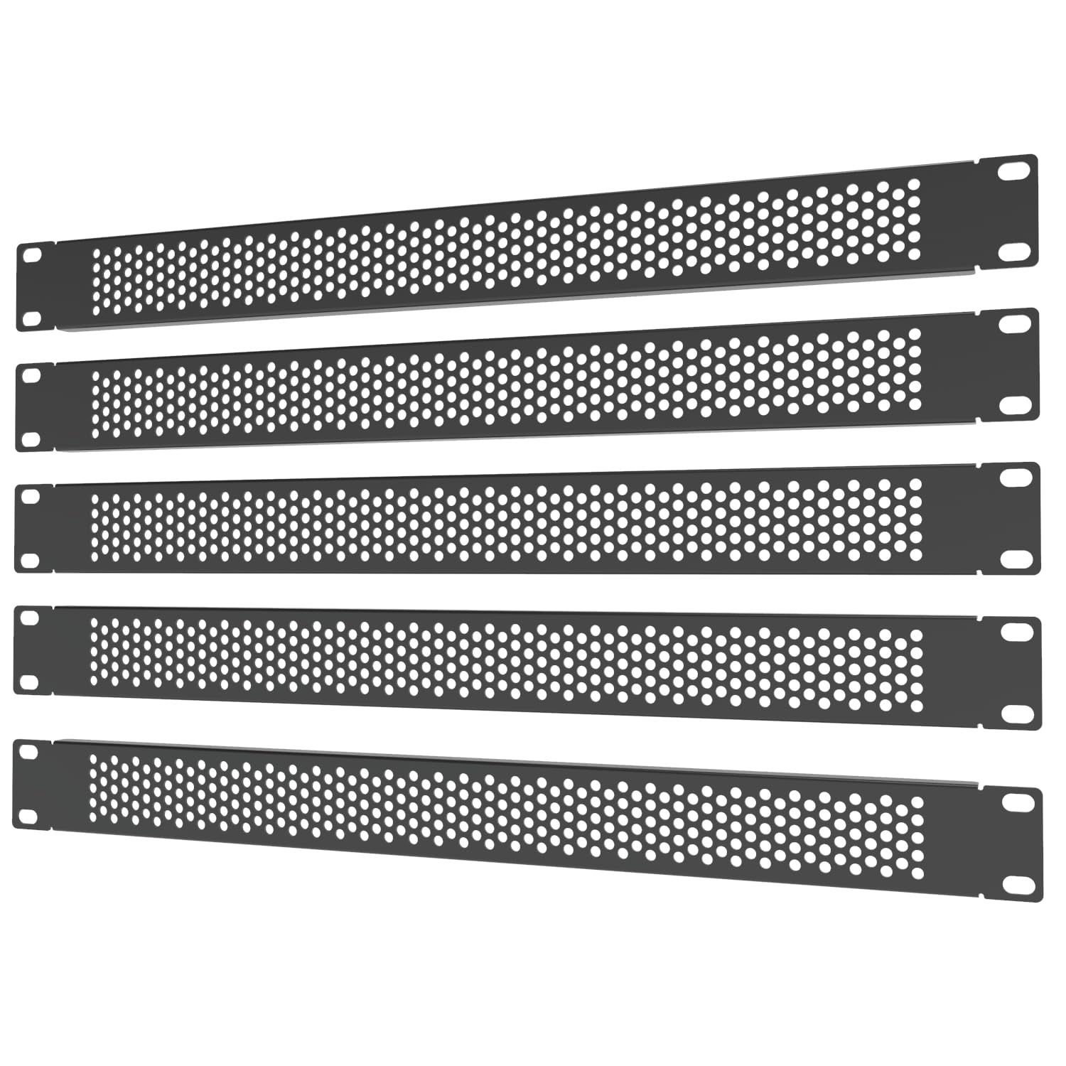 GetUSCart- QiaoYoubang 5 Pack 1U Venting Blank Panel - Steel Blank Rack ...