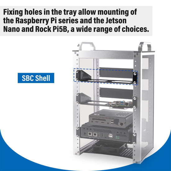 GetUSCart- GeeekPi DeskPi RackMate Accessories SBC Shell 10 inch 1U Rack