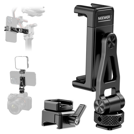 GetUSCart- Neewer Metal Phone Tripod Mount with Cold Shoe Mount & NATO ...
